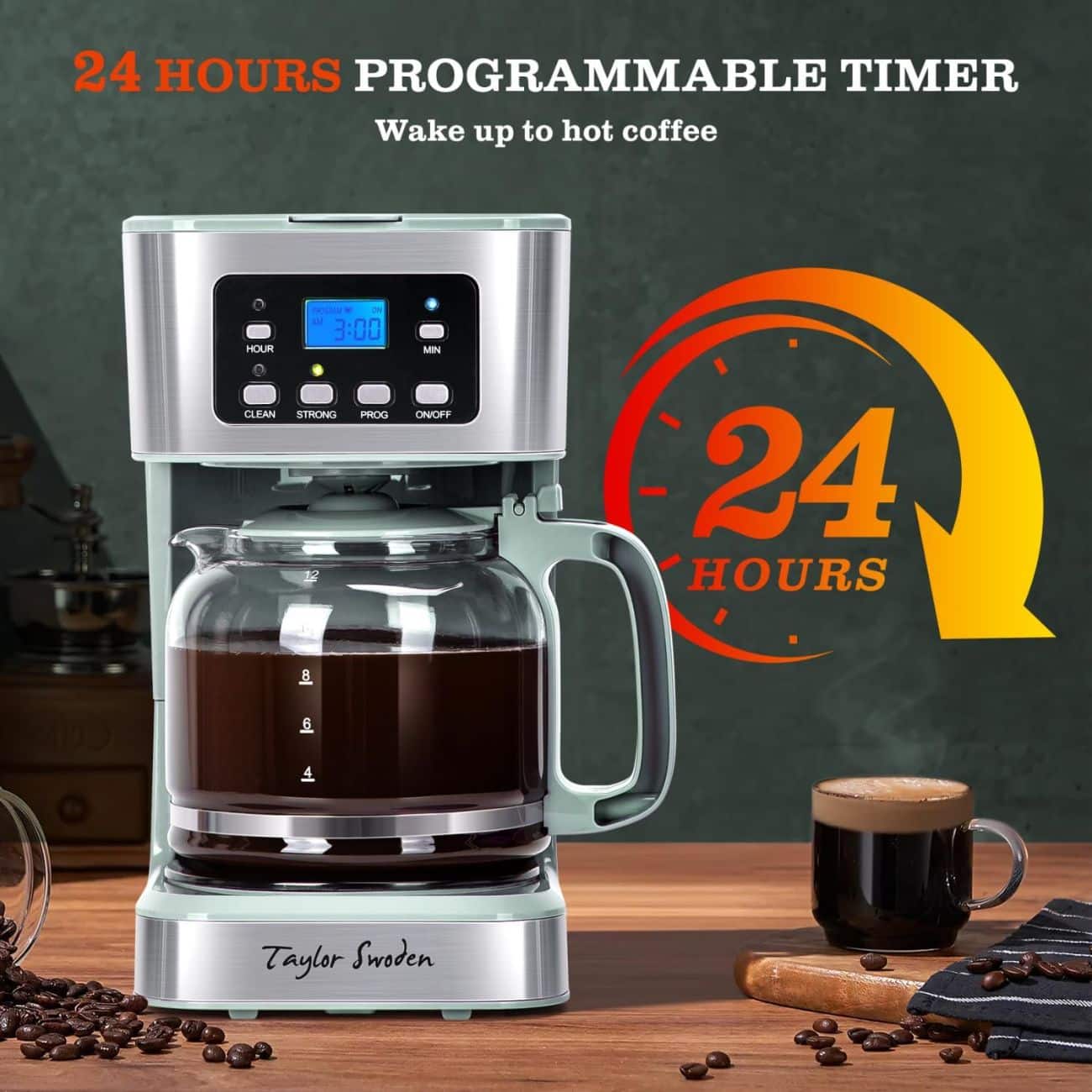 Taylor Swoden 12-Cup Programmable Coffee Maker Review – Alpine Mountain ...