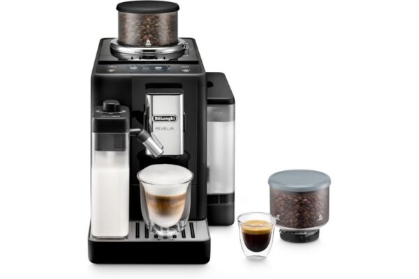 De’Longhi Rivelia Automatic Espresso Machine with Grinder & Milk ...